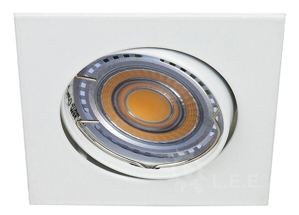 Lot De 6 Spot Led Carre Blanc 230v 38° Blanc Chaud Bricomarché