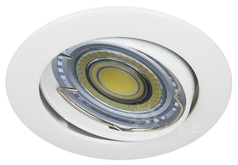 Lot De 15 Spot Led 7w Ronde Blanc Orientable Blanc Neutre 38° Angle