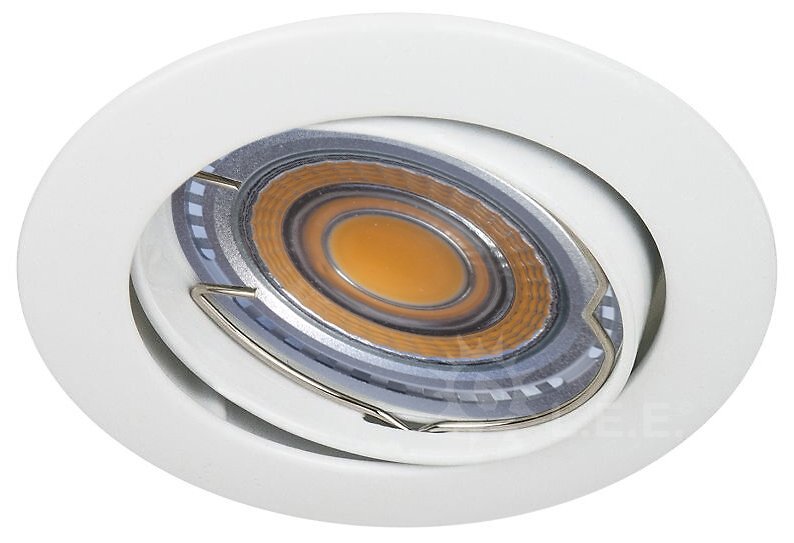 LOT DE 6 SPOT LED RONDE BLANC ORIENTABLE 38° BLANC CHAUD | Bricomarché