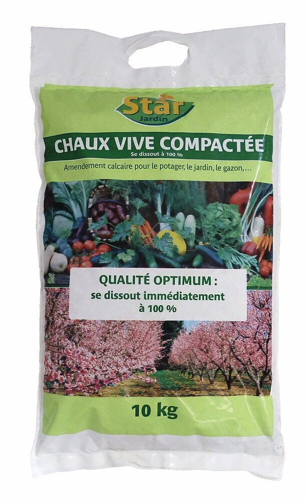Chaux vive compactée 10kg | Bricomarché