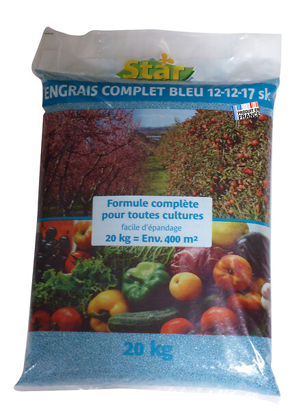Engrais complet bleu granulés 20kg STARJARDIN | Bricomarché