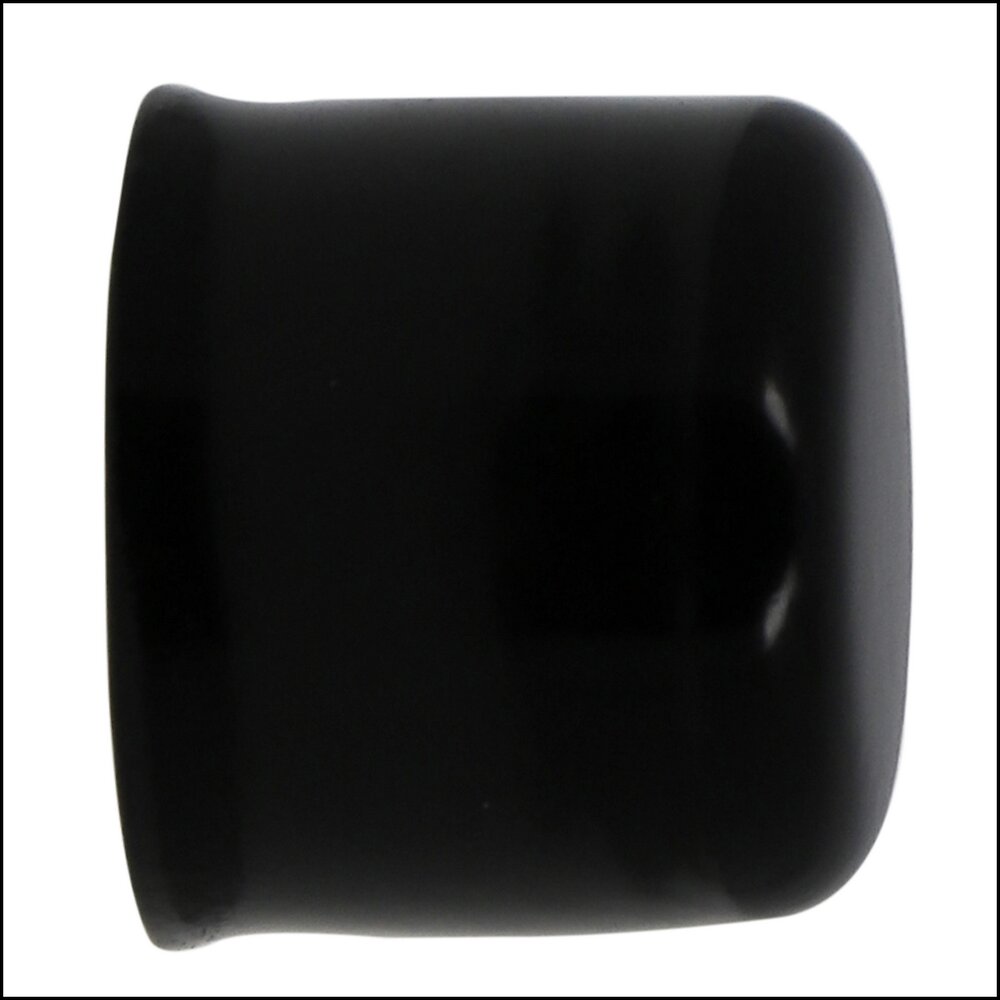 2 embouts de fermeture tringle à rideaux, diam. 20mm métal noir | Bricorama