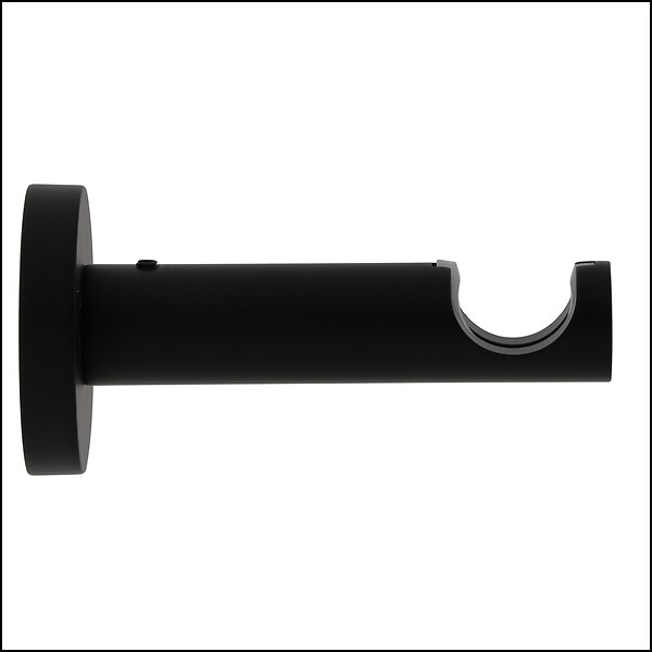 1 SUPPORT TIGE 80MM AXE/MUR EASY FIX D.20mm NOIR MAT | Bricorama