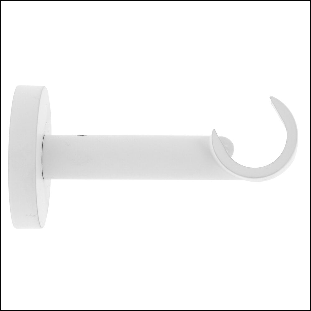 1 SUPPORT OUVERT 80MM AXE/MUR EASY FIX D.20mm BLANC MAT | Bricorama