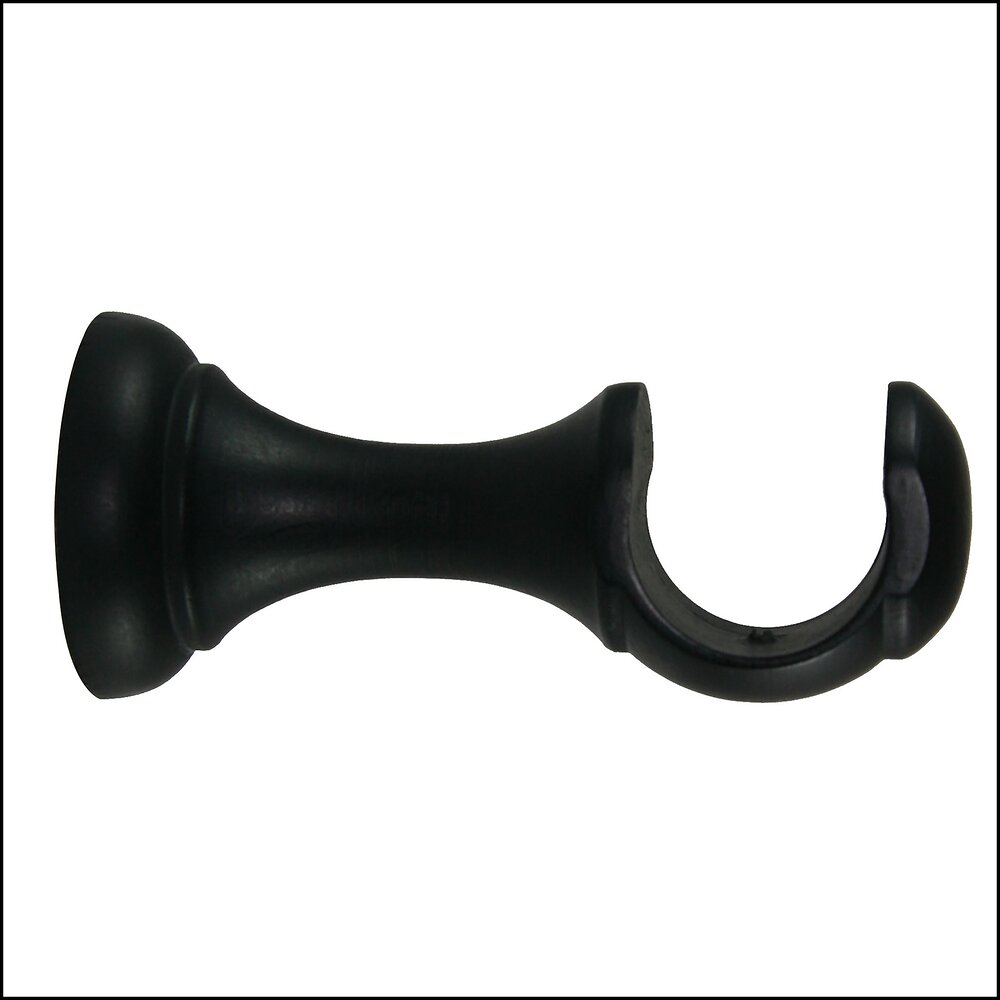 1 SUPPORT MONOBLOC OUVERT 80MM AXE/MUR D.28mm NOIR MAT | Bricomarché
