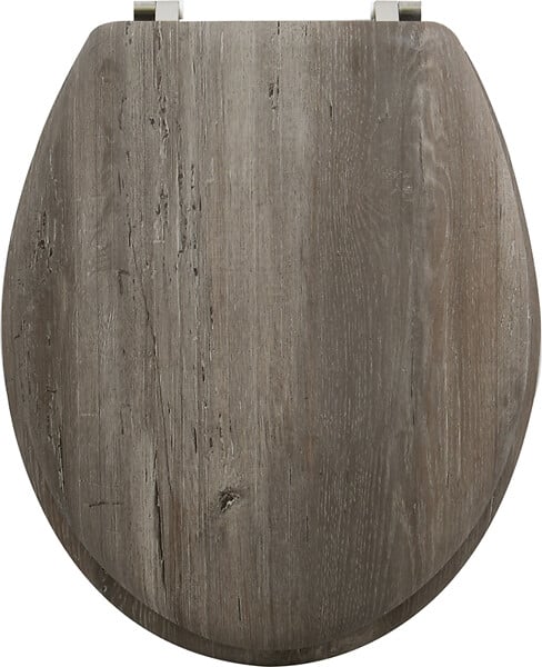 MSV Abattant WC MDF BLUE RIDGE Marron - Charnières Inox | Bricomarché