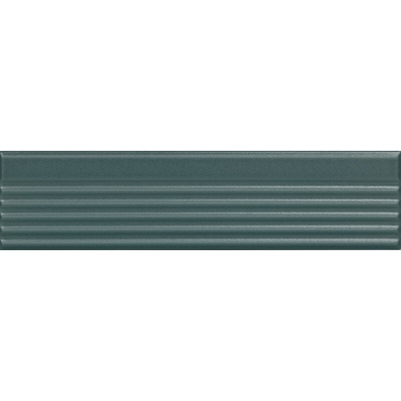 Modulo Inciso Muschio - 5,6x23,2 Cm - Carrelage À Relief Uni Bleu Vert ...