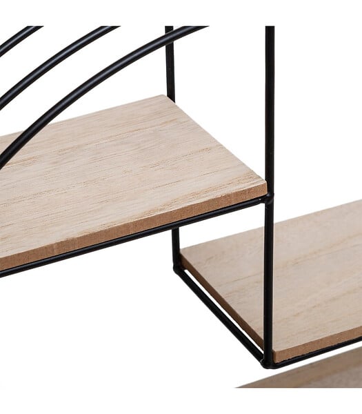 Etagère murale en Métal Noir 39 x 36 cm | Bricomarché