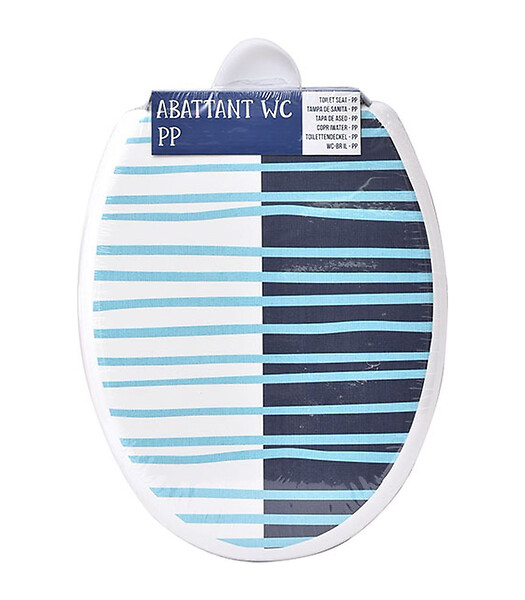 Abattant WC en polypropylène déco Bord de mer avec Kit de fixation ...