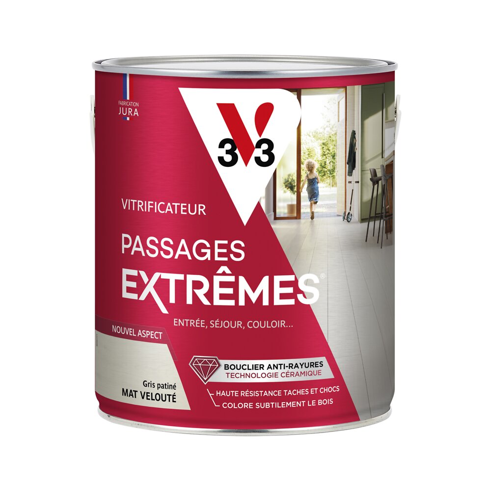 Vitrificateur passages extrêmes® gris patiné 2.5 L | Bricomarché