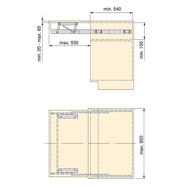Coulisses pour table extensible et relevable Oplà Top, Aluminium, Acier ...