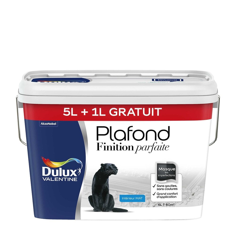 Peinture Plafond Finition Parfaite DuluxValentine Mat 5L+1L | Bricomarché
