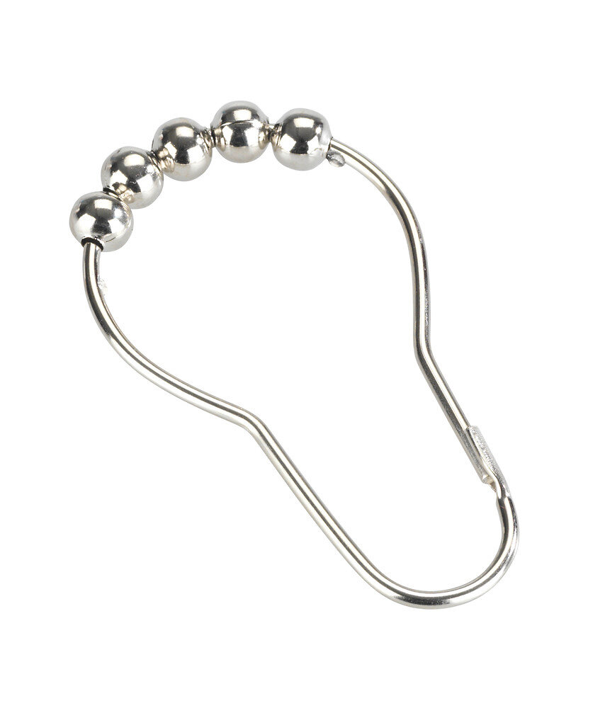 Anneaux pour rideaux 12p. acier chromé | Bricomarché