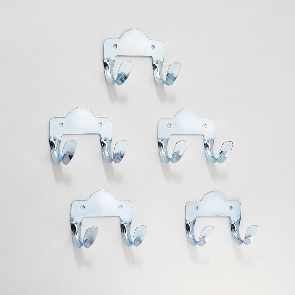 Lot de 5 crochets doubles multi usage | Bricomarché