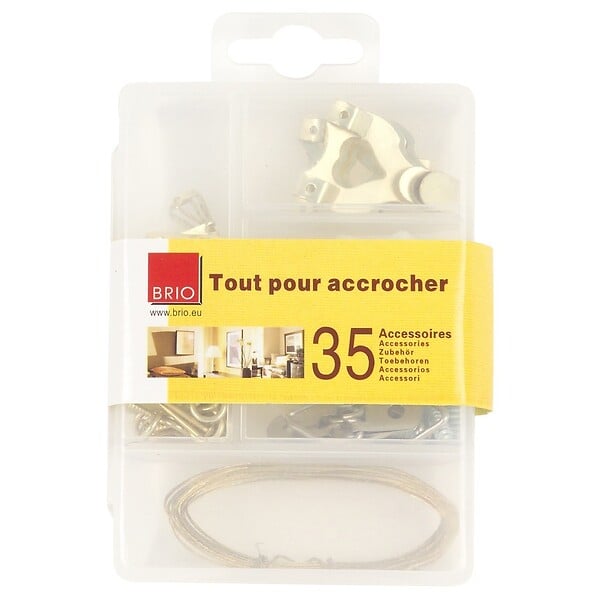 Boîte 35 accessoires d'accroche BRIO | Bricomarché