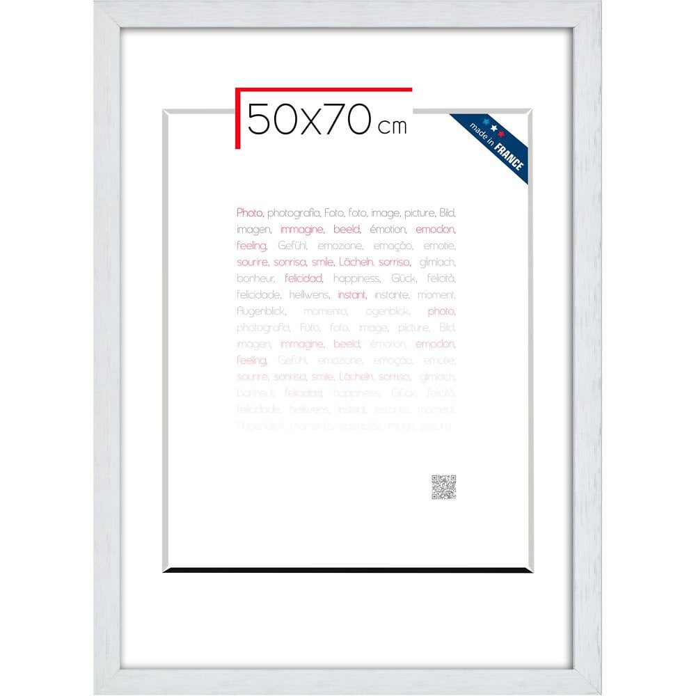 cadre 50x70 cm Karma blanc | Bricorama