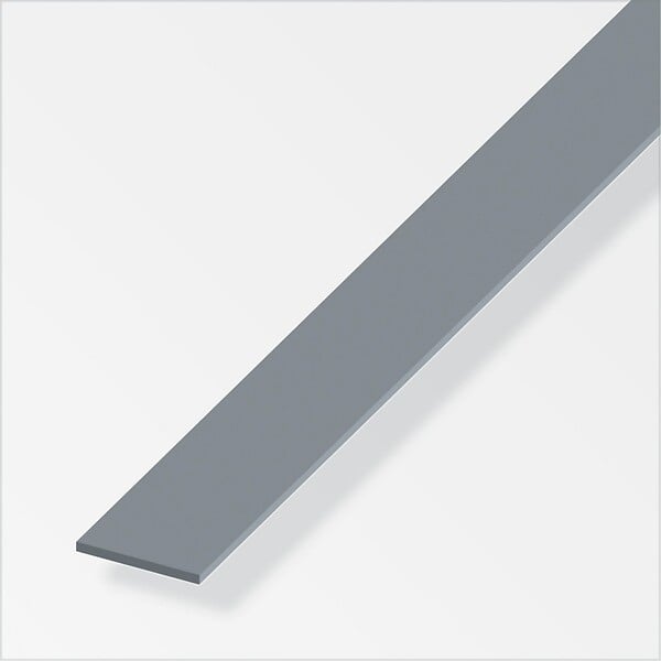 Plat 30x3mm PVC gris 2.5m ALFER | Bricomarché