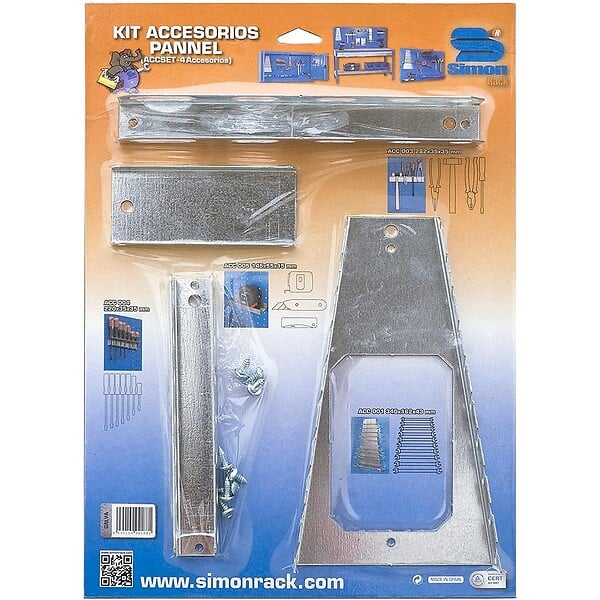 Simon Rack - Pack de 4 accessoires pour panneau d'atelier ACC010 ...