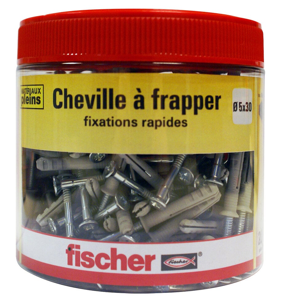 Cheville FISCHER NF à clou 5 mm x 30 mm- 5 mm boîte de 200 | Bricomarché