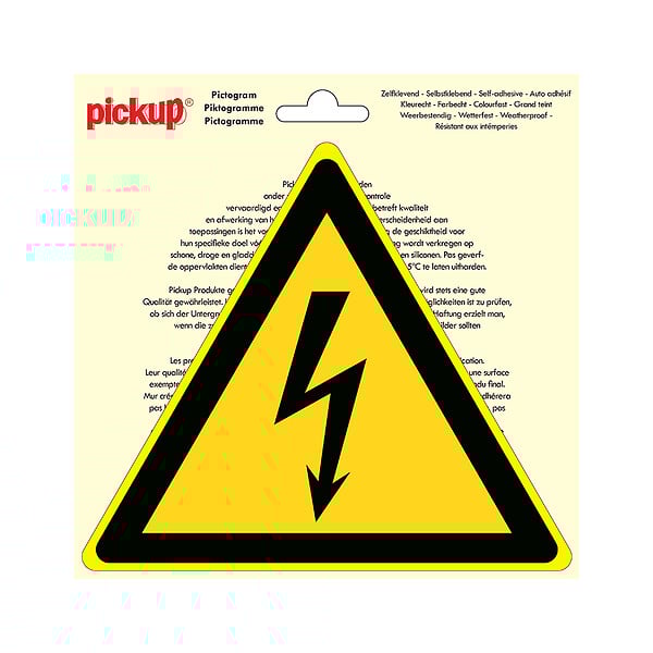 Adhesif triangle 200mm danger haute tension | Bricomarché