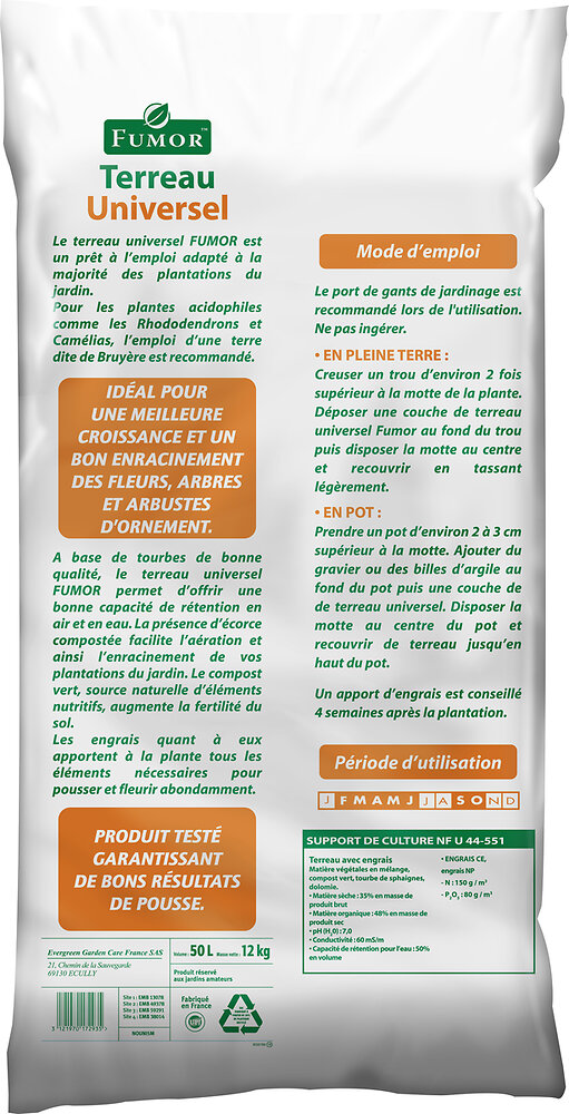 Terreau universel 50L | Bricorama