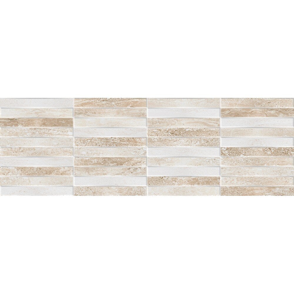 Faïence murale brillante pour Cuisine et SDB marbre Mur Shine Beige ...