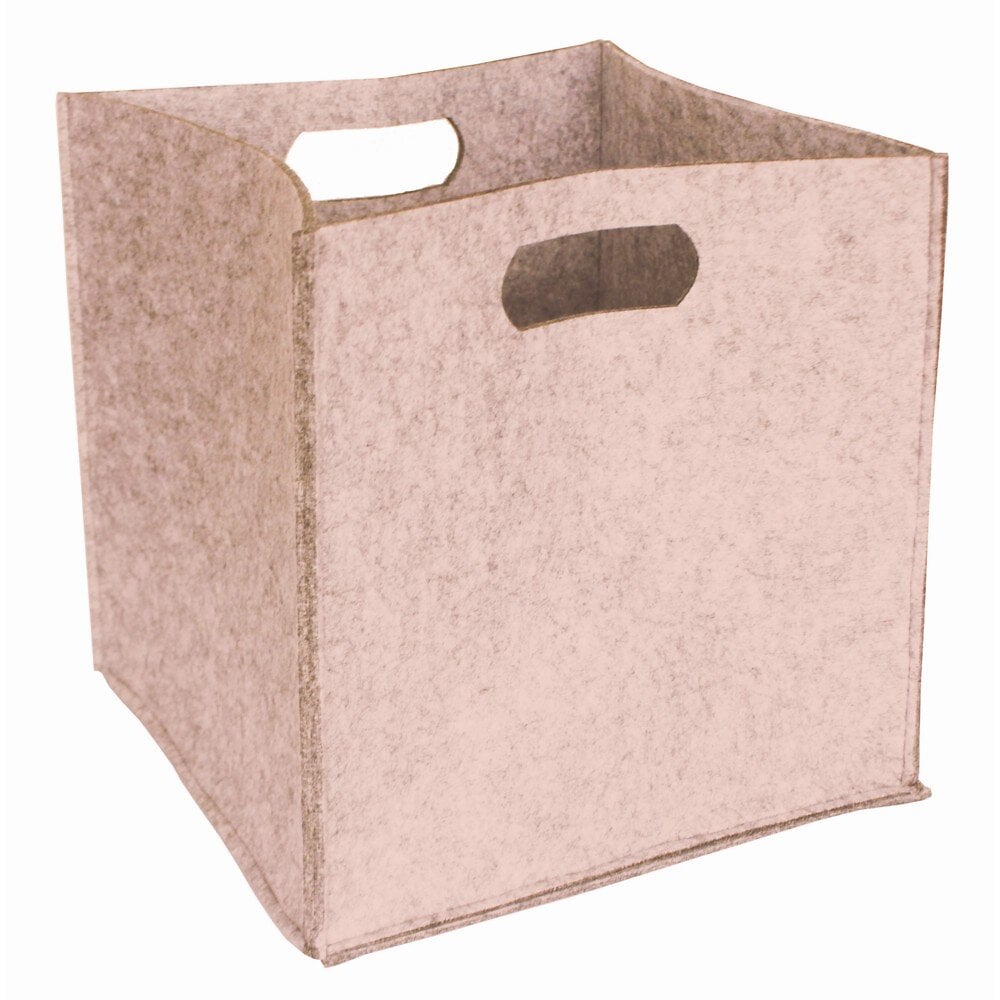 Panier de rangement BOX & BEYOND feutre Soft Blush | Bricorama