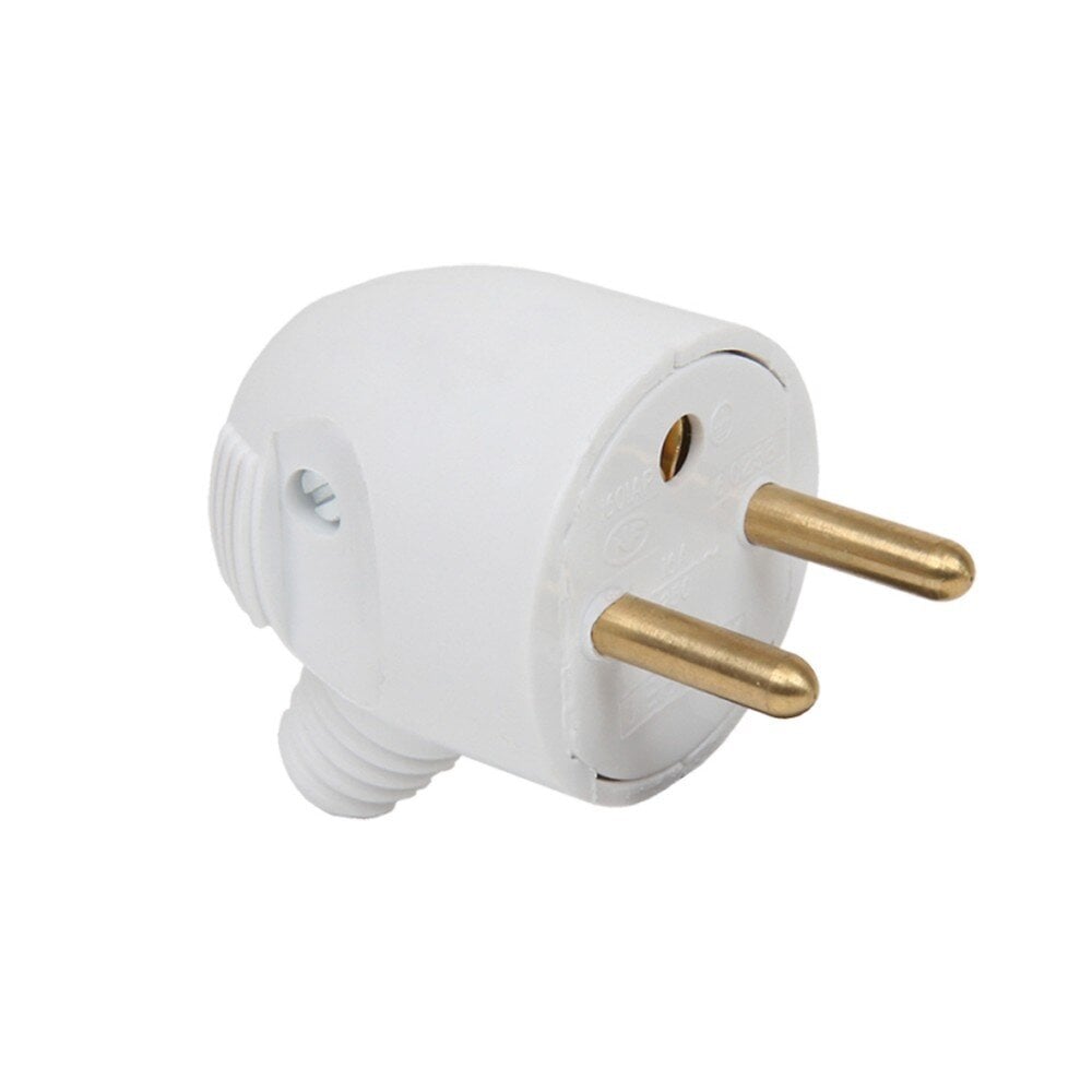 Fiche mâle DEBFLEX 2P+T 16A sortie latérale blanc | Bricorama