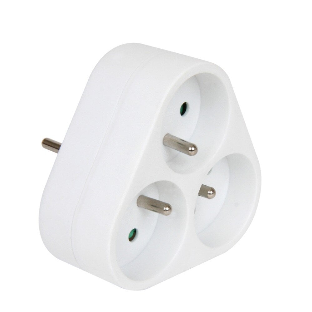 Multiprise Triplite DEBFLEX 2P+T 16A façade blanche | Bricorama