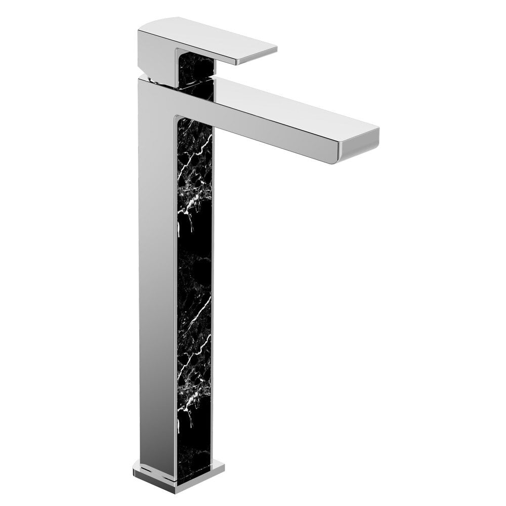 Mitigeur Lavabo Haut ESSEBAGNO Essemarmo Chrome Noir H.29cm | Bricorama