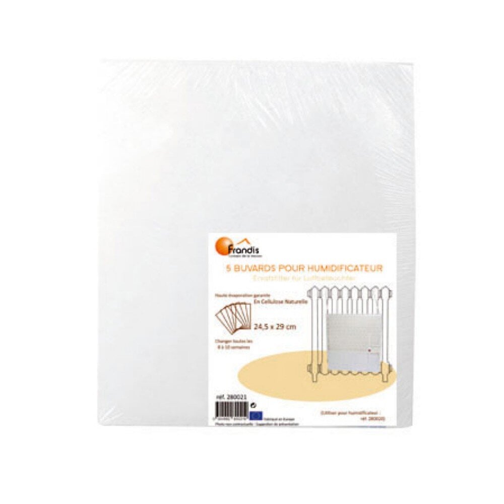 Buvards pour saturateur FRANDIS 24,5x29cm Lot de 5 | Bricorama