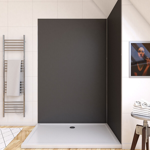 Panneau mural de douche AURLANE Colors Gris L.0,3xl.120xH.210cm | Bricorama