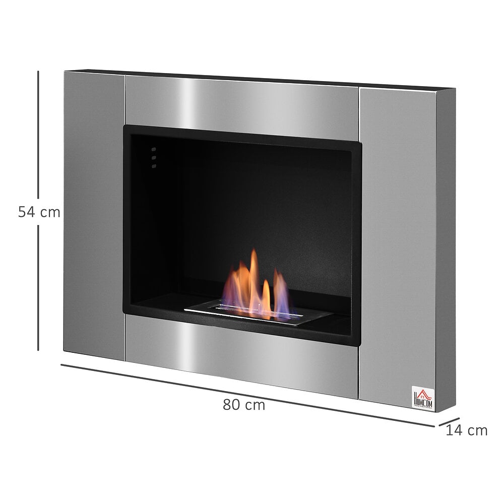 Cheminée bioéthanol murale design Bauhaus 1 brûleur 1,5 L couverture 20 ...