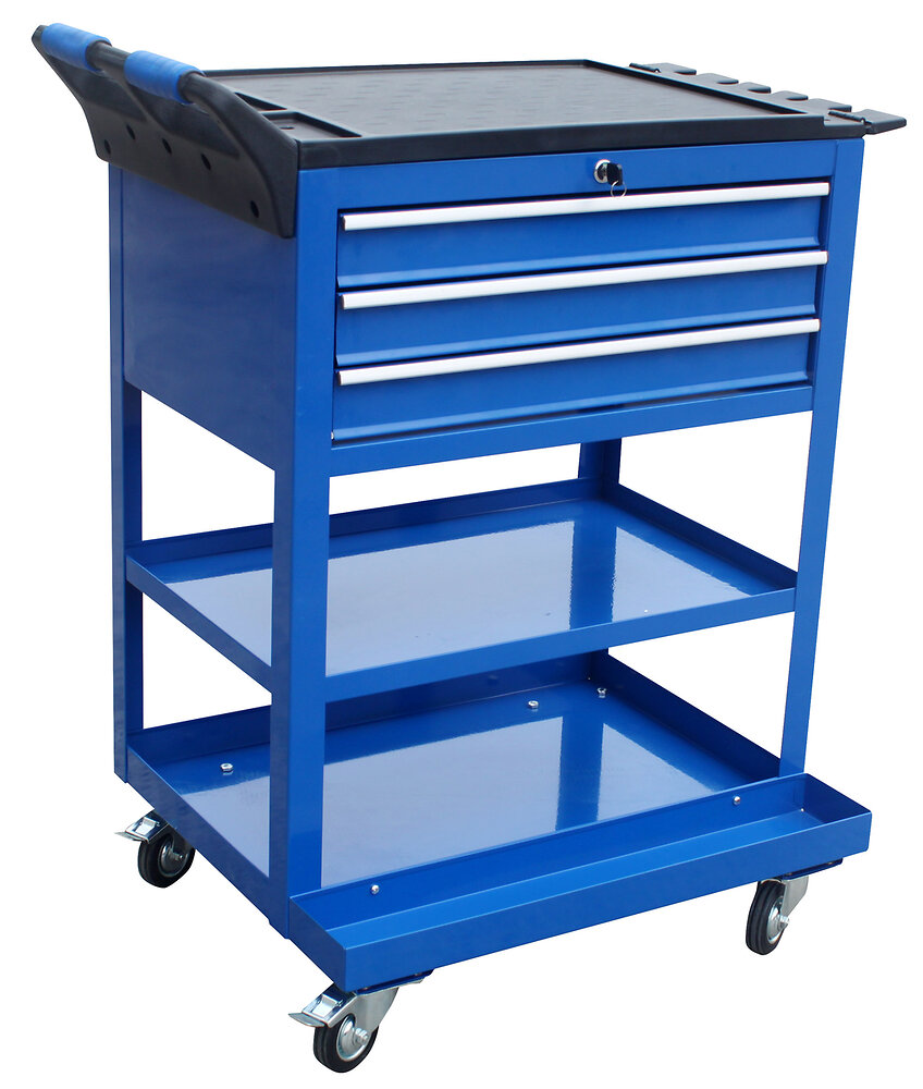 Work Men - Servante Métallique 3 Tiroirs Avec 182 Accessoires | Bricomarché