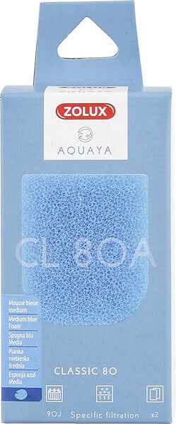 Blue foam classic 80 x2 aqya ZOLUX | Bricomarché