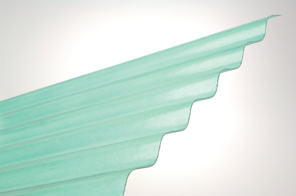 Plaque polyester PO 76-18 verte 2x0.90 m | Bricomarché