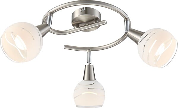 Spot 3 LED Elliot - Métal et verre - D25cm - 5W | Bricorama