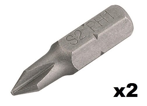 Embout De Vissage Cruciforme N°2 (25mm) - 2 Pièces | Bricorama