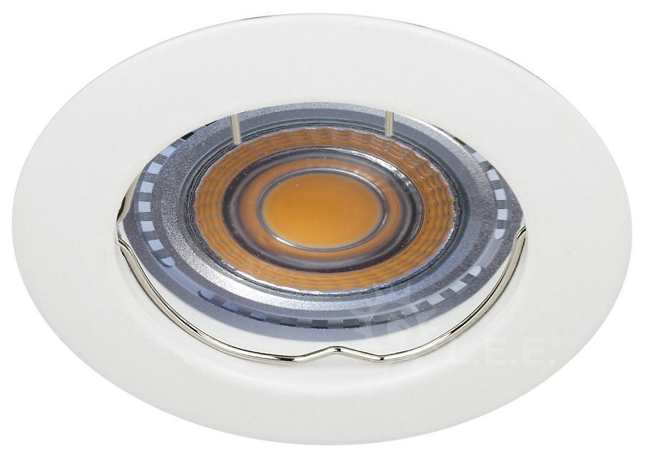 Lot De 50 Spot Encastrable Fixe Led Blanc Avec Ampoule Gu10 7w 38