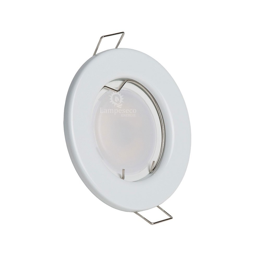Lot De 25 Spot Led Encastrable Complete Ronde Fixe Eq 50w Lumiere