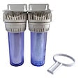Filtre double avec cartouches de filtration et anticalcaire - 6 mois ...