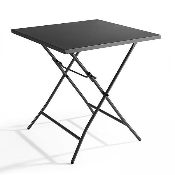 Table de jardin pliante carrée en acier gris - Palavas OVIALA | Bricomarché