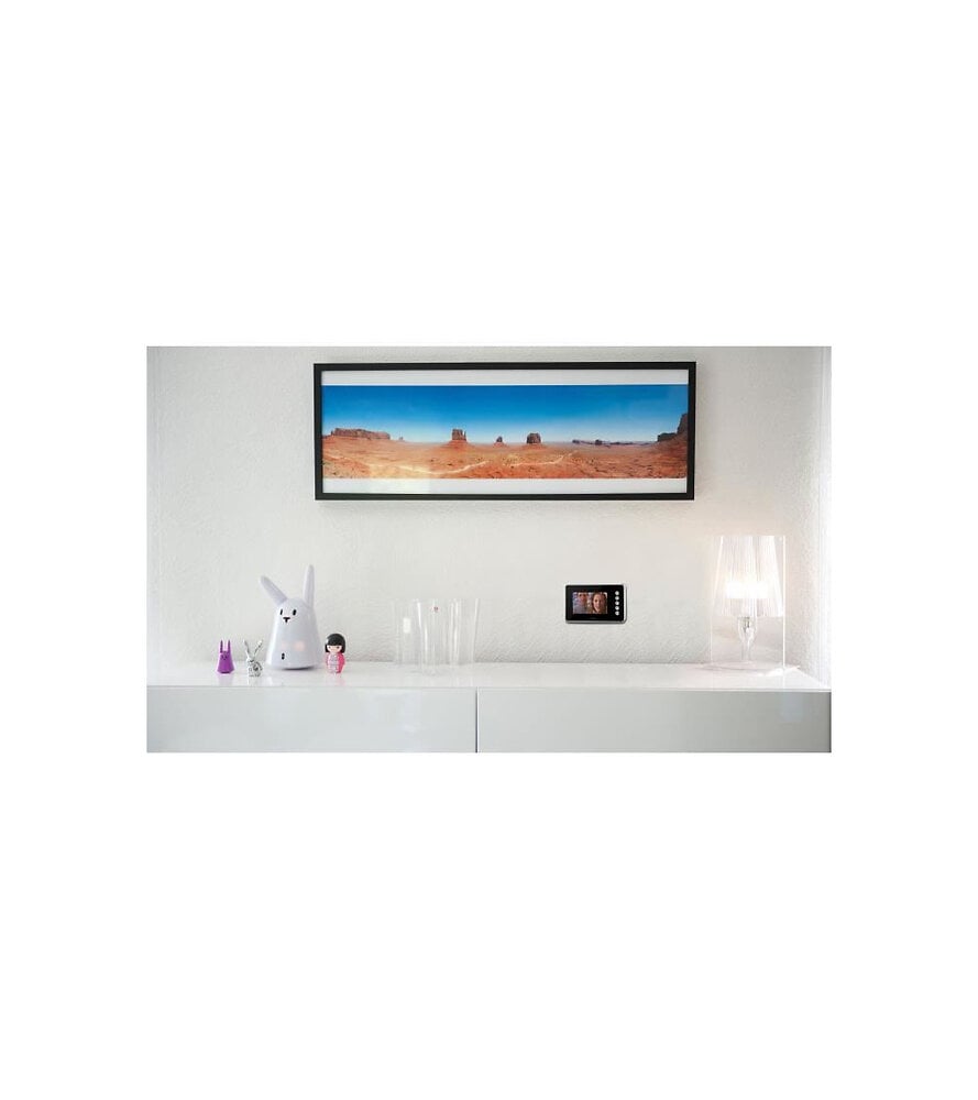 CHACON Visiophone couleur 4 fils 4,3 noir avec écran ultraplat ...