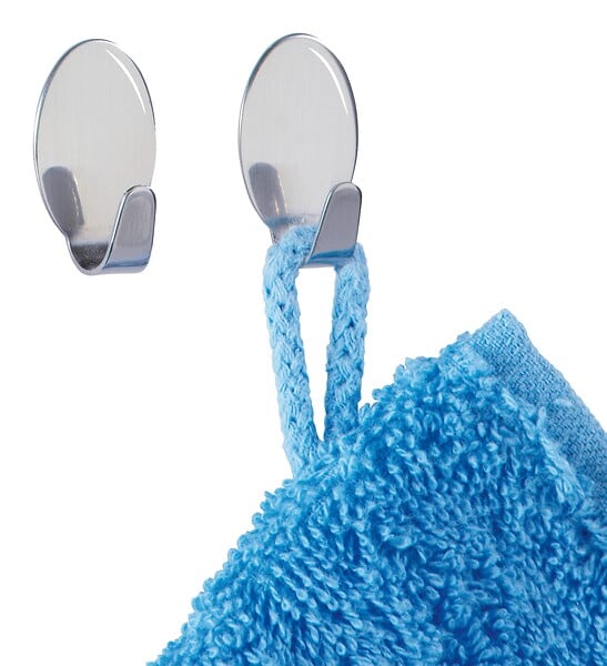 Crochet PM inox brillant lot de 4 WENKO | Bricomarché