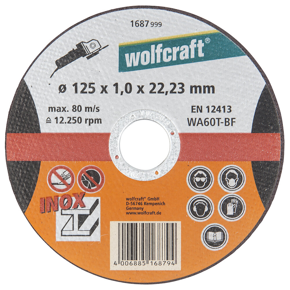 1 Disque tronç.Inox Fin D125x1.0 | Bricorama