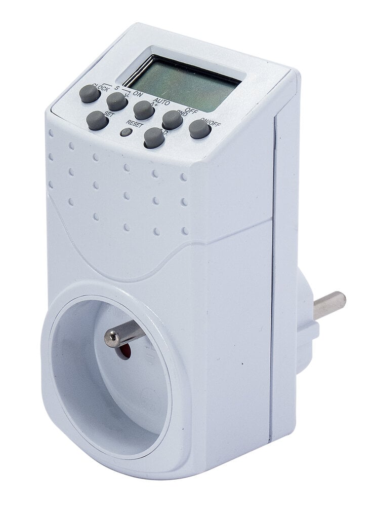Prise avec programmateur digital Chacon 140 programmes | Bricorama
