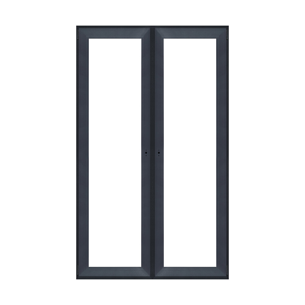 Pte fen pvc 2v 205x120 int-ext anthracite | Brico Cash