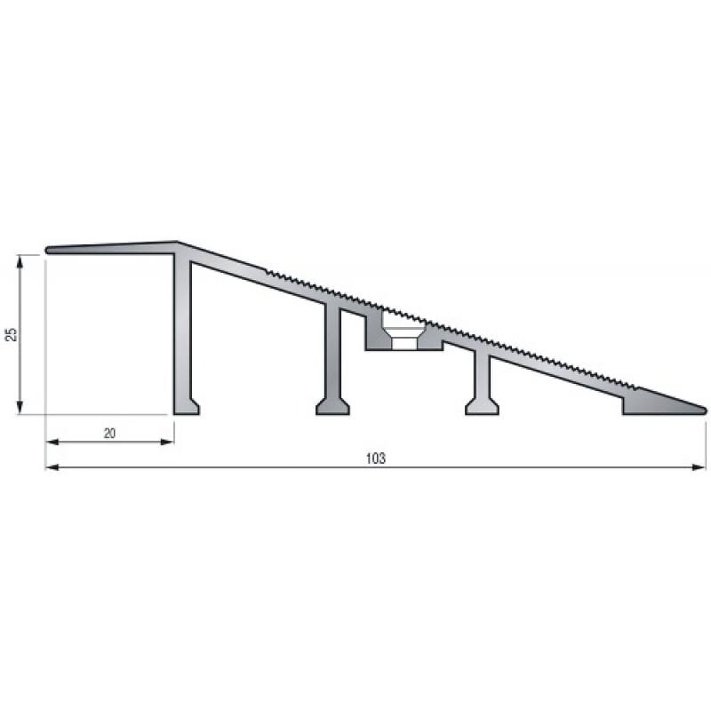 RAMPE DACCES ALU BRUT103MM 3M | Bricorama