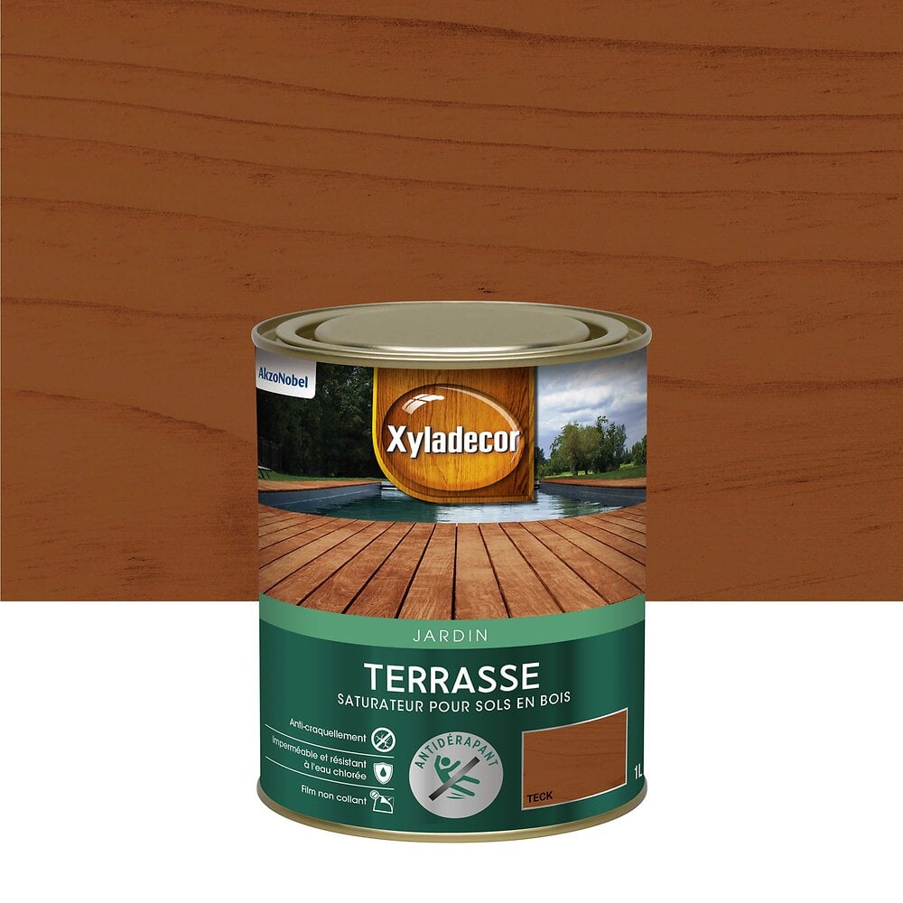 Saturateur Pour Sol Exterieur En Bois Xyladecor Terrasses Mat Teck 1L | Bricomarché