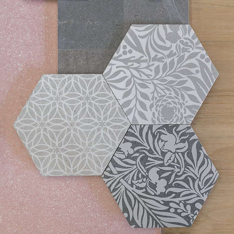 Seine Hexagono Duroc Multicolor - Carrelage Patchwork Hexagonal À ...